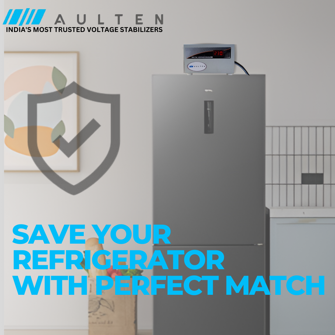 AULTEN Voltage Stabilizer for Refrigerator and Deep Fridger 0.5 KVA 40 ...