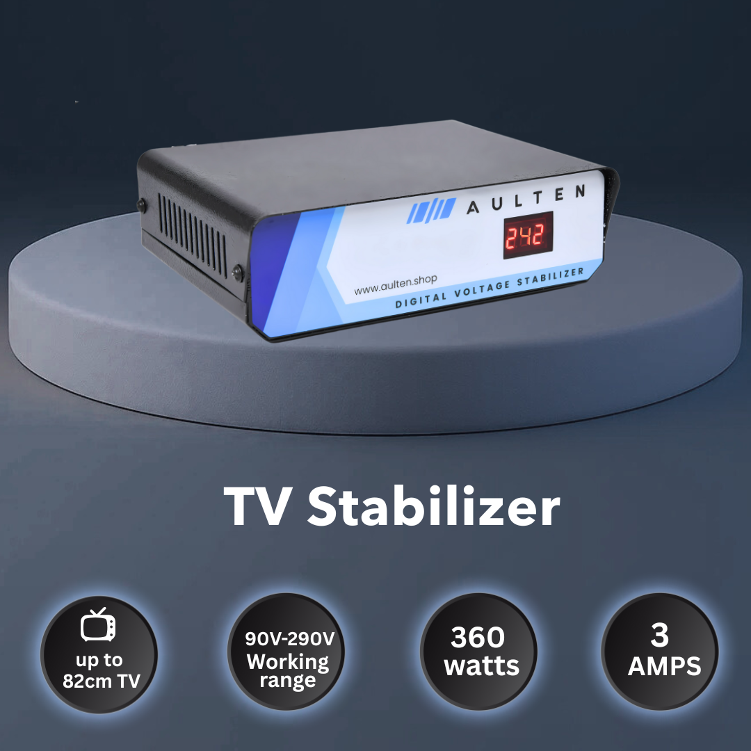 AULTEN Digital Voltage Stabilizer for TV Upto 140cm TV 3 Amps 90V-290V ...